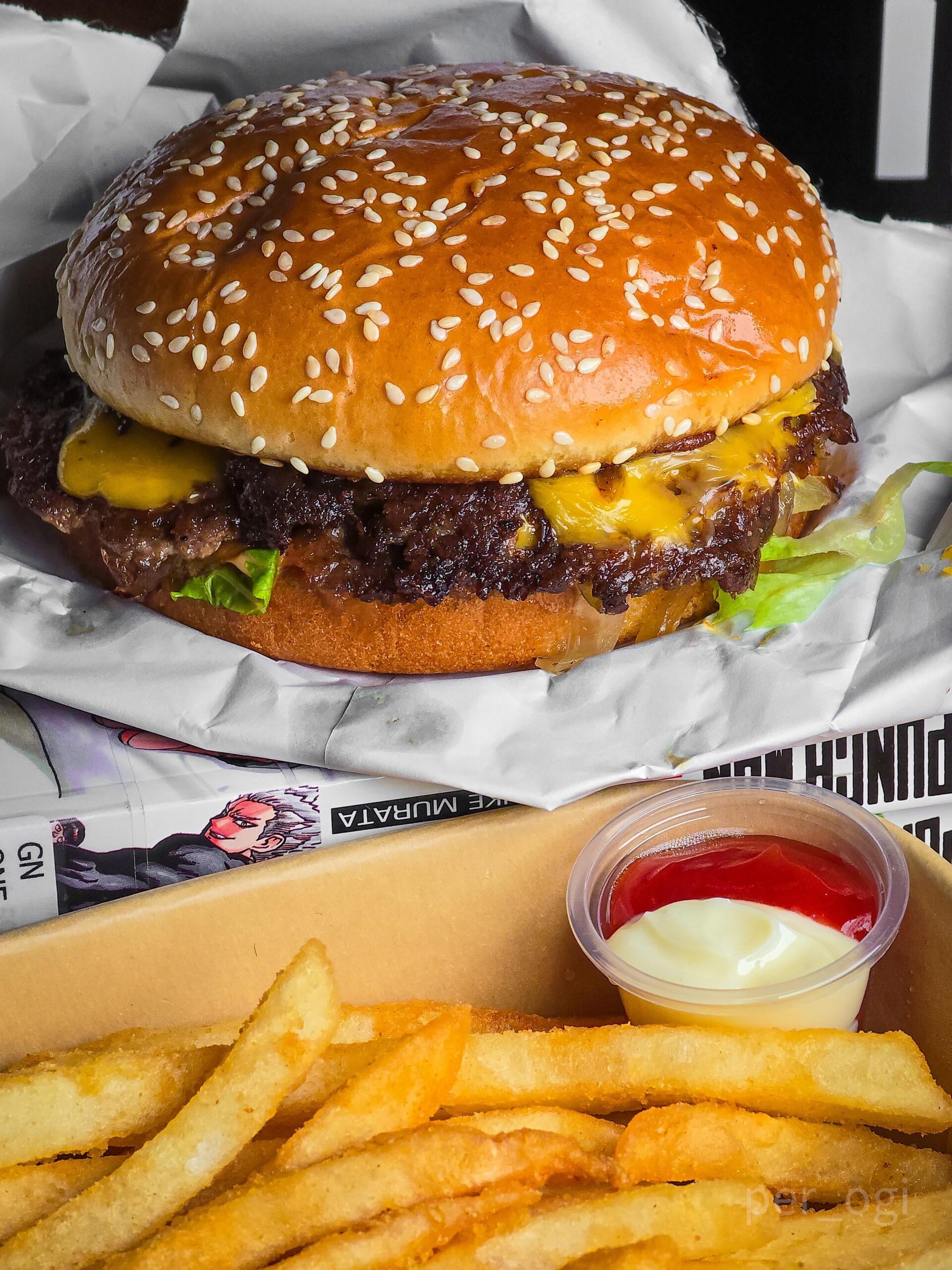 Smash burger from local food truck - Dining and Cooking