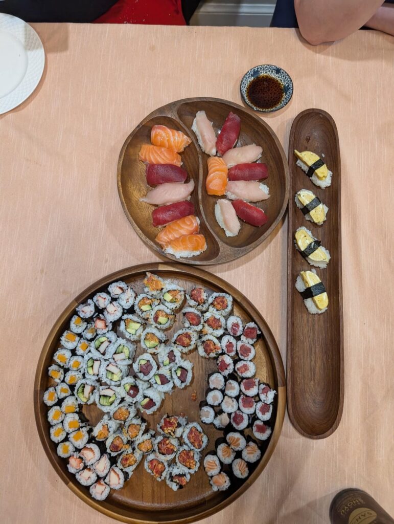 Sushi feast 14 rolls and 19 pieces of nigiri - Dining and Cooking