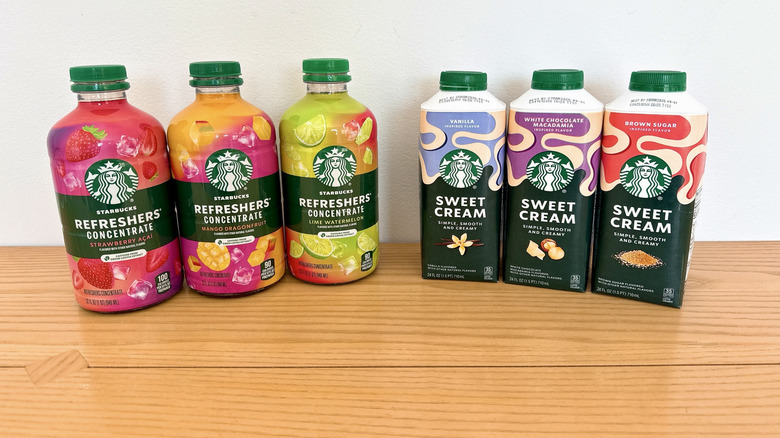 Starbucks' Refreshers Concentrates And Sweet Cream Enhancers Let You ...