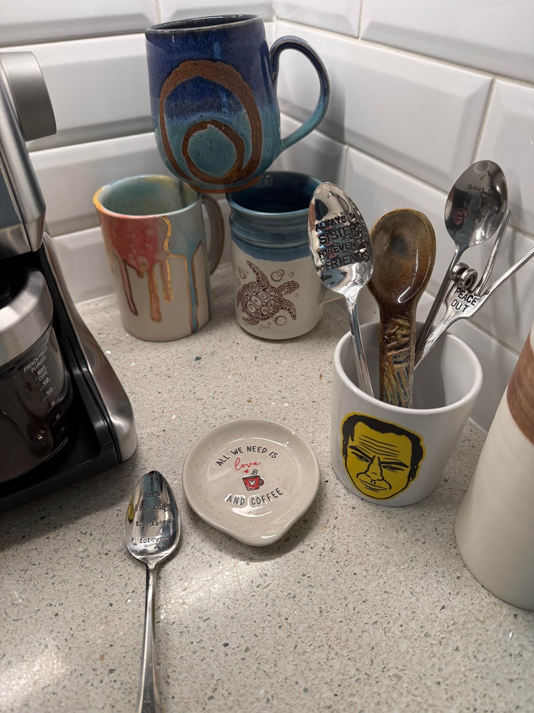 Our coffee station and supporting cast - Dining and Cooking