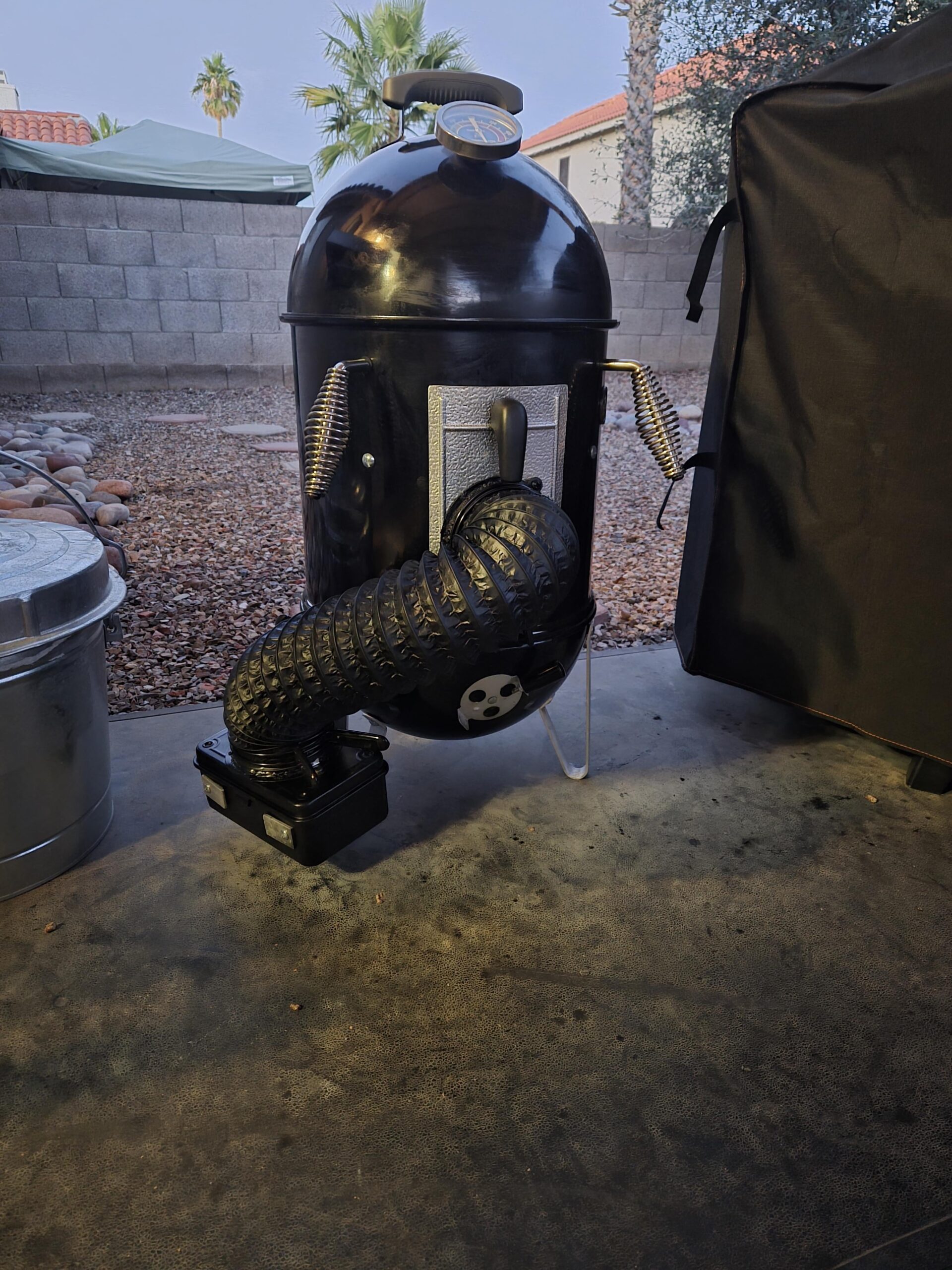 DIY WSM into an offset cold-smoker (and can go back to hot). - Dining ...