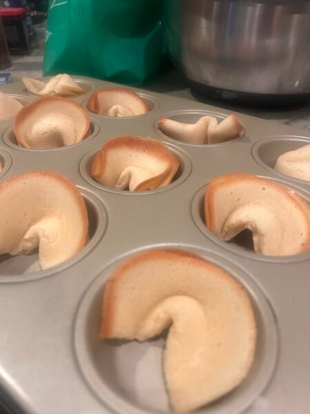 I made fortune cookies for the first time! I used fiori di Siclia for ...