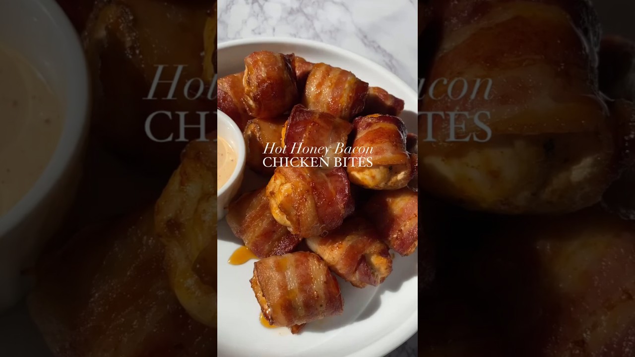 Hot Honey Bacon Chicken Bites | Spicy & Sweet Snack” #foodiedelight ...
