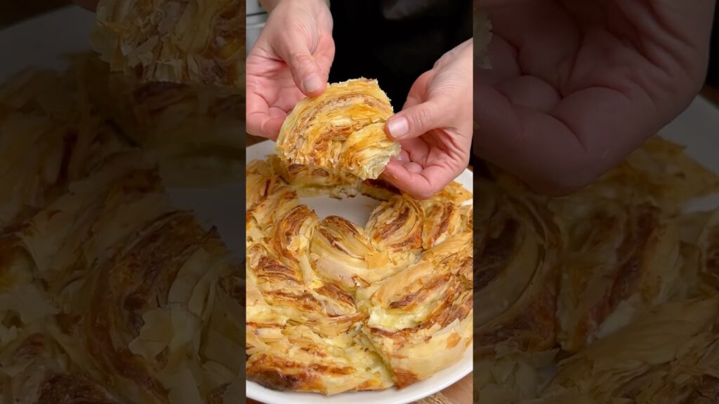 How to make a Twisted Tiropita - Greek Cheese Pie - Dining and Cooking