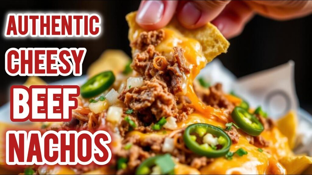 Cheesy Beef Nachos at Home | Authentic Cheesy Nachos | Restaurant-Style ...
