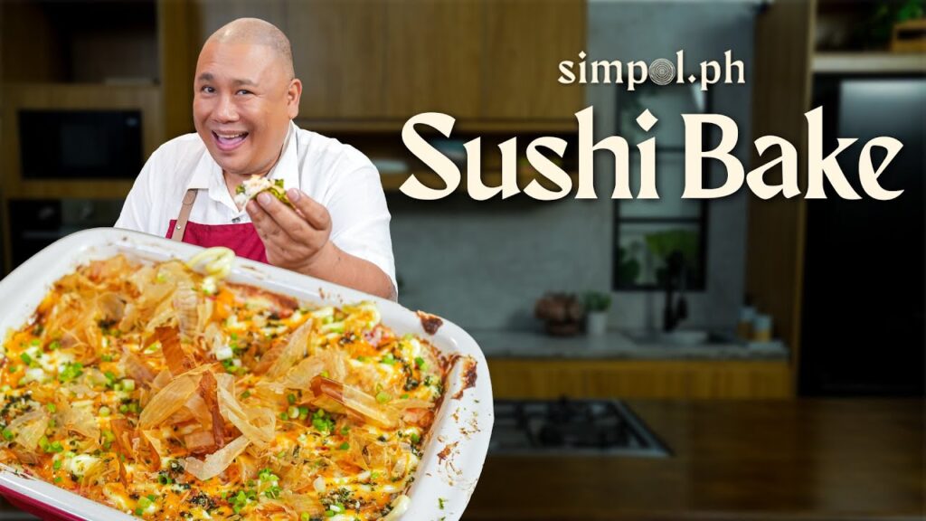 Sushi Bake Recipe | Baked Sushi with Kani, Mayo & Cream Cheese - Dining ...