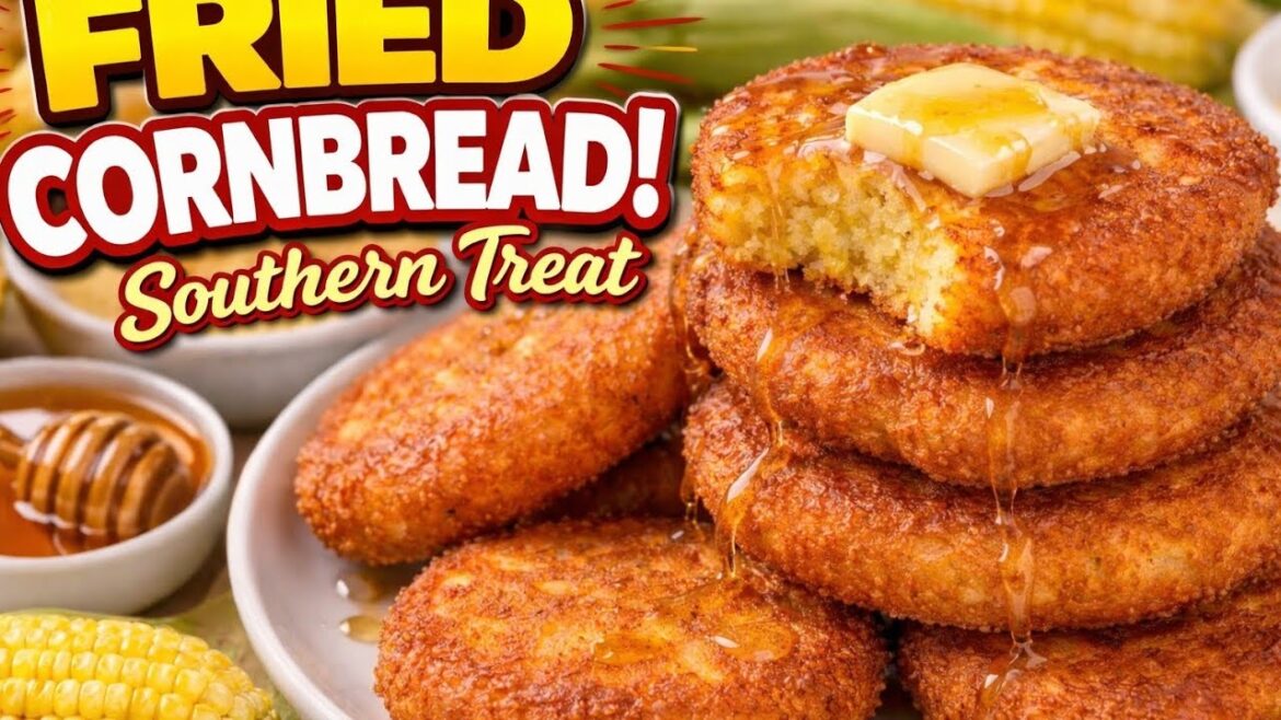 Southern Fried Cornbread (Golden & Crispy!) | Old-Fashioned Southern ...