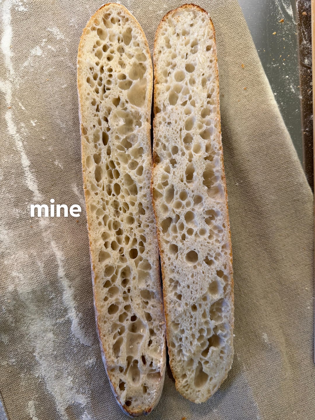 how to get open lacy crumb baguette? - Dining and Cooking