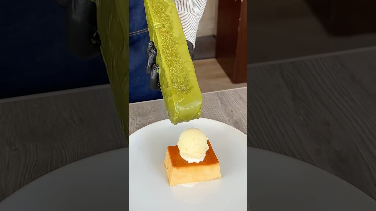 【Melty Macha Chocolate Pudding】#japanesefood - Dining and Cooking