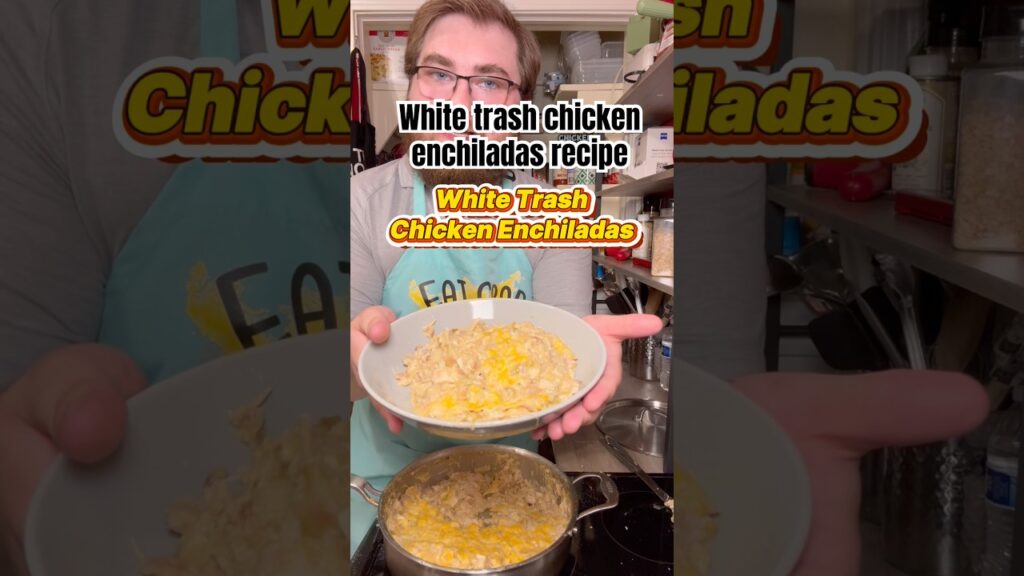 Here’s how to make some White Trash Chicken Enchiladas! # ...