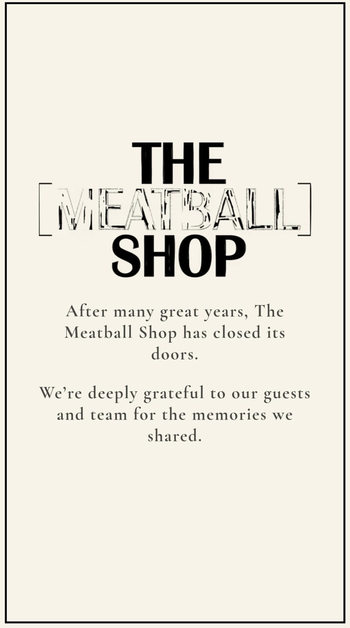 The Meatball Shop has closed permanently. - Dining and Cooking