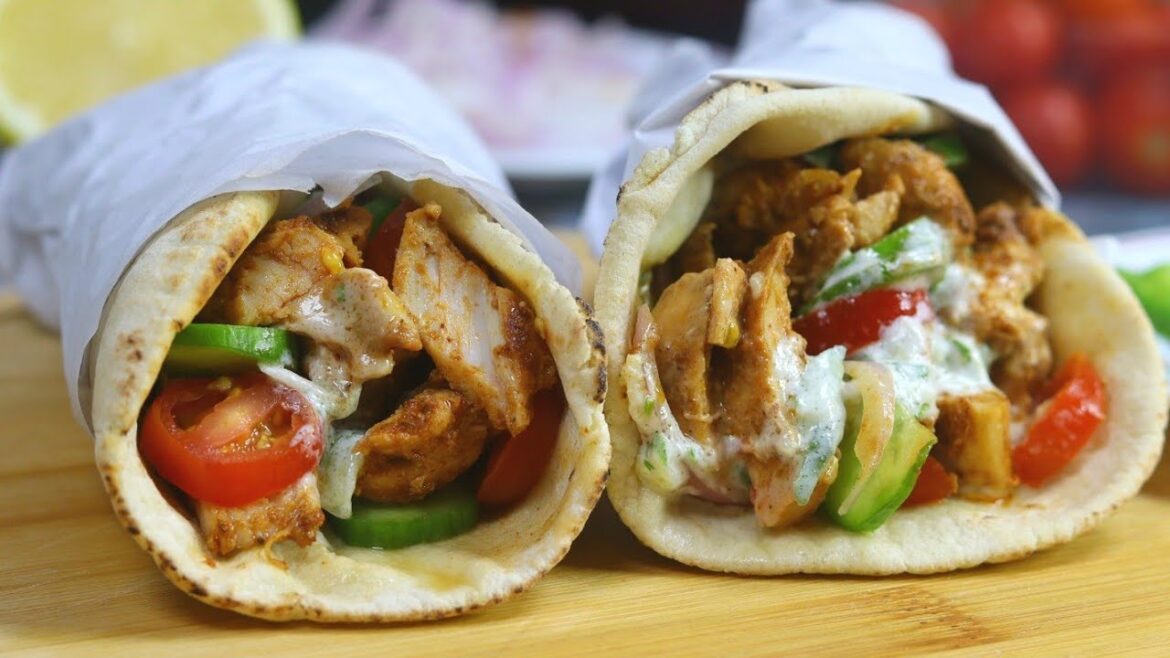 Greek Chicken Gyros | How to make Chicken Gyro - Dining and Cooking