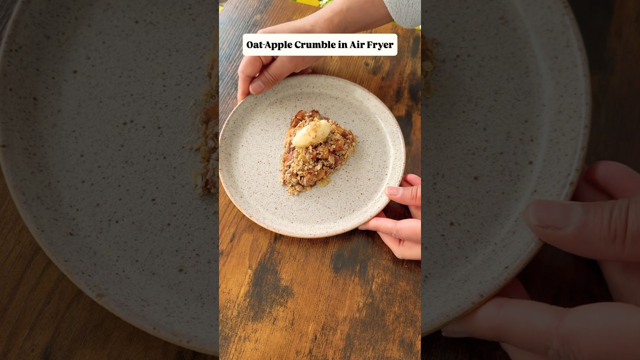 How to Make Apple Crumble in Airfryer #yt #airfryer #cooking #recipe # ...